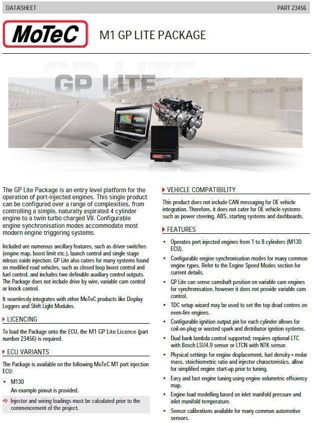 MoTeC M130 GP Lite – Reese Tuning